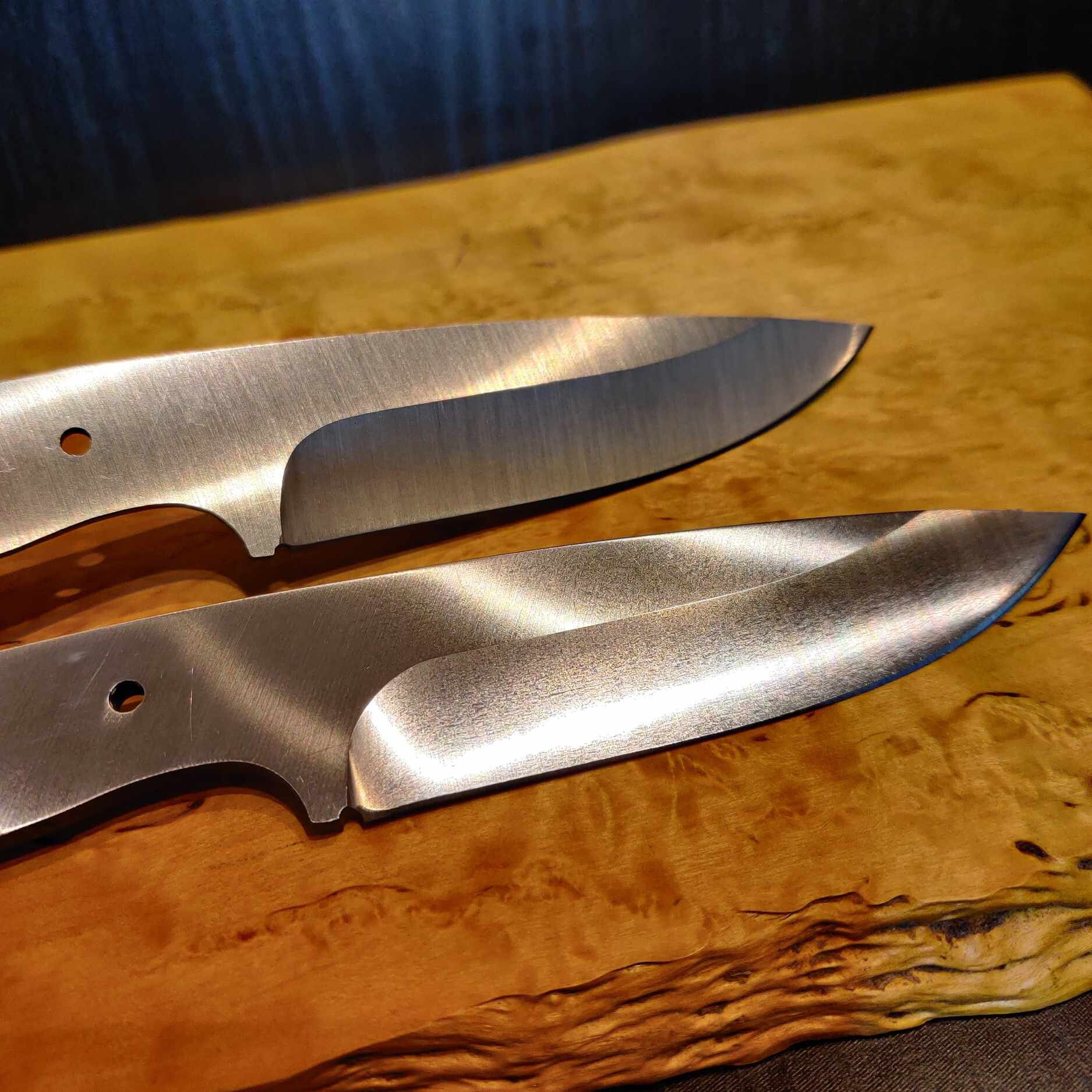 Scandi Blade 440C Stainless DIY Outdoor Bushcraft Blank Hunting Camping ...