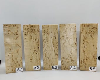 Scandinavian Masur Curly Birch Burl Blocks 10 Knife Handle Material ...
