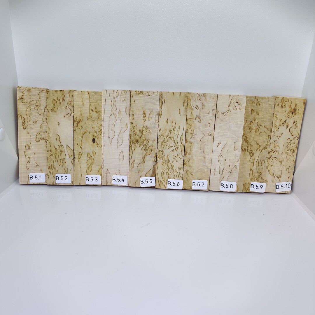 Scandinavian Masur Curly Birch Burl Blocks 10 Knife Handle Material ...