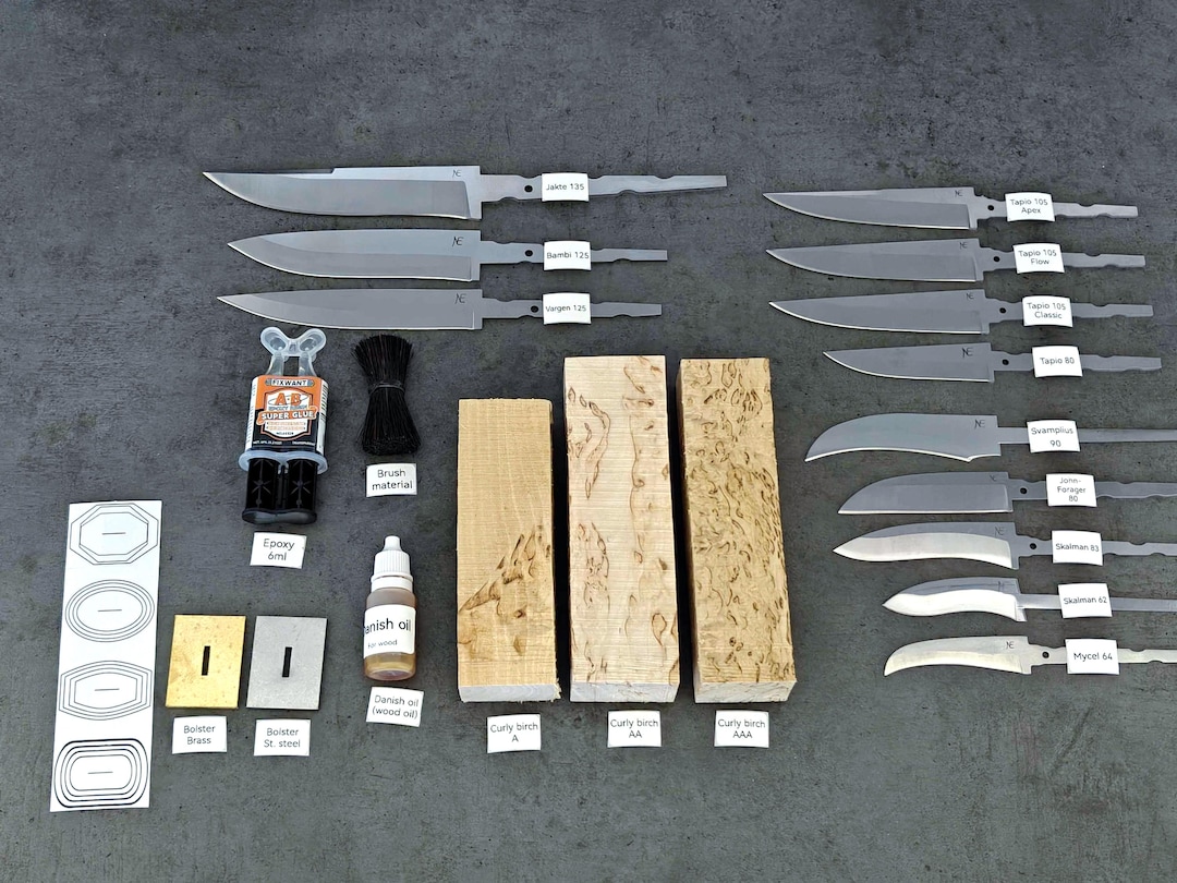 Make Your Own DIY Knife Kit - All Nordic Edge Blades Mushroom Foraging ...