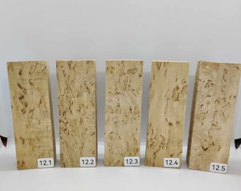 Scandinavian Masur Curly Birch Burl Blocks 10 Knife Handle Material ...
