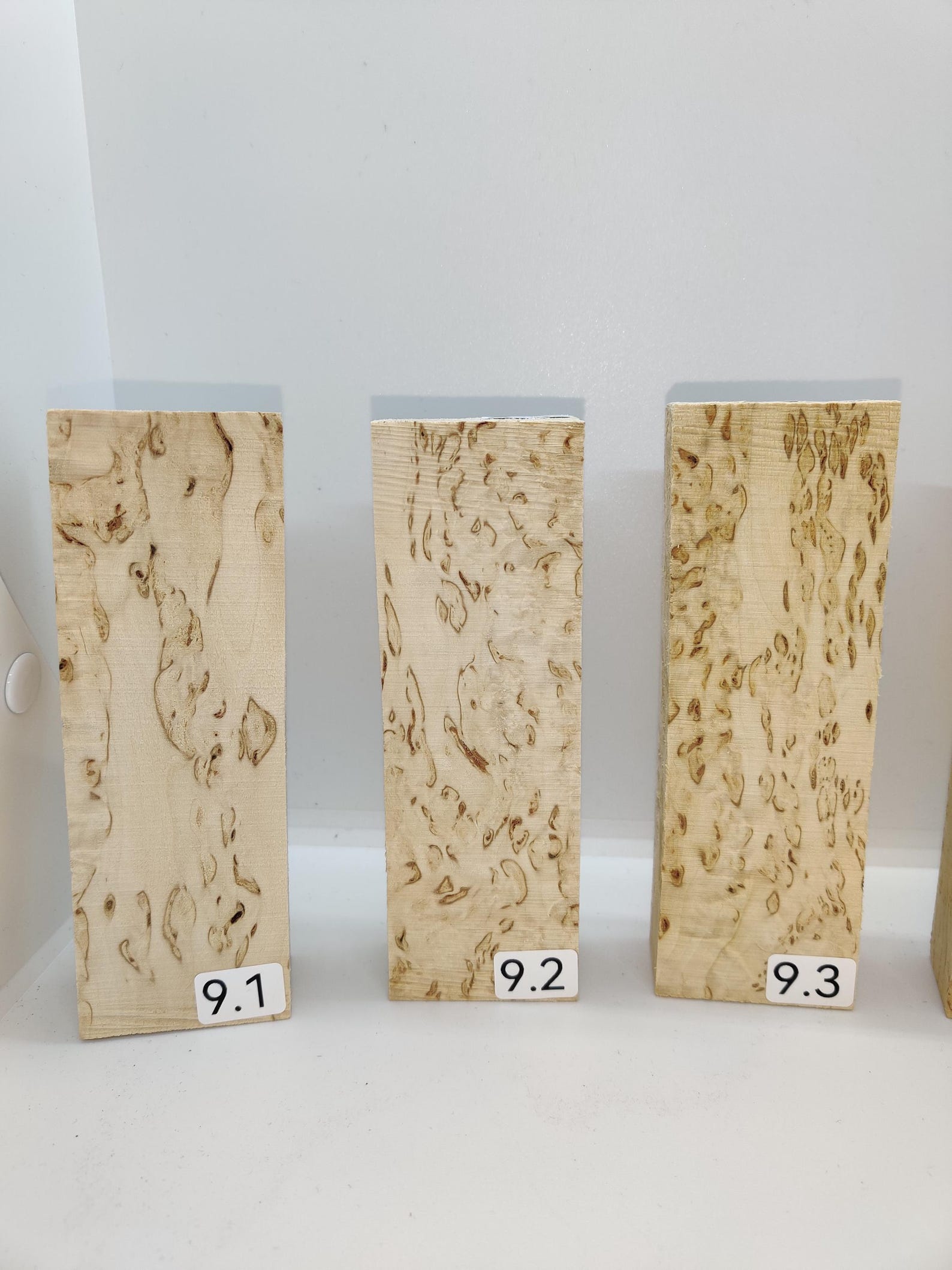 LARGE Scandinavian Curly Birch Burl Blocks: Knife Handle Material DIY ...