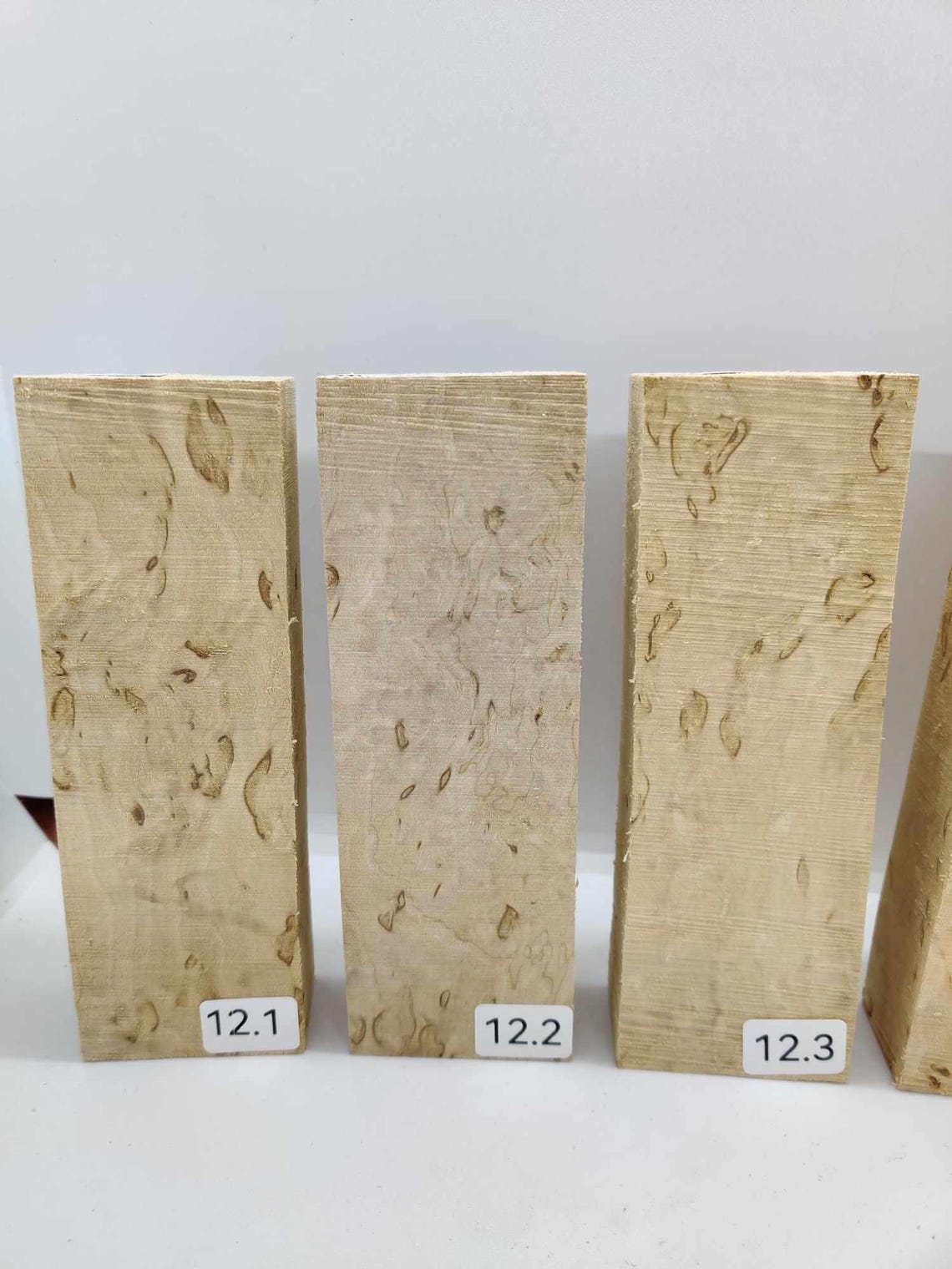 LARGE Scandinavian Curly Birch Burl Blocks: Knife Handle Material DIY ...