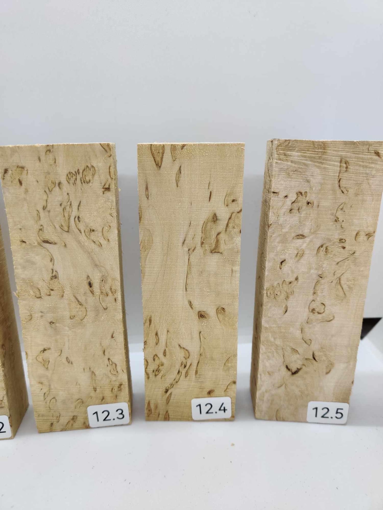 LARGE Scandinavian Curly Birch Burl Blocks: Knife Handle Material DIY ...