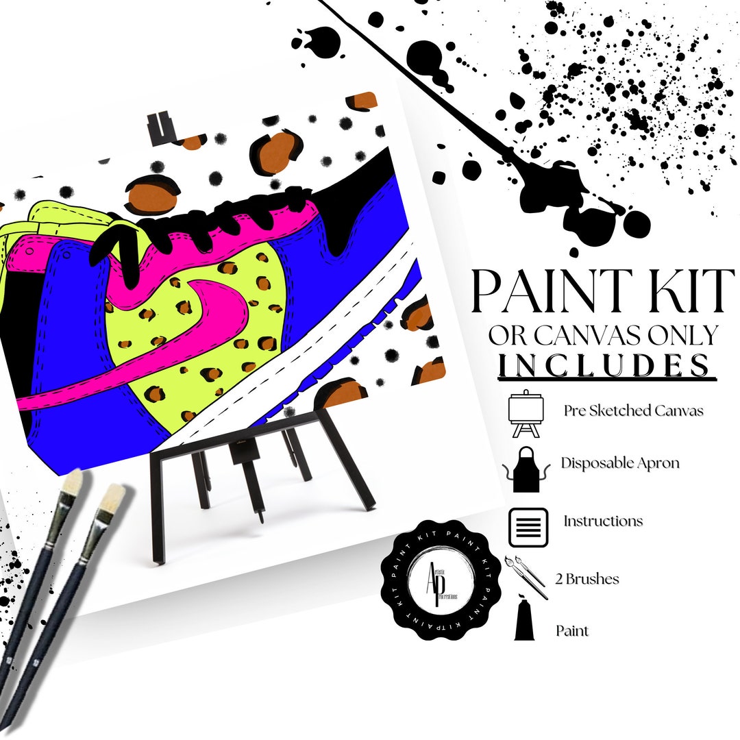 Canvas Paint Kits/ Pre Drawn Outline Canvas Tonight/ DIY Canvas/ Party ...