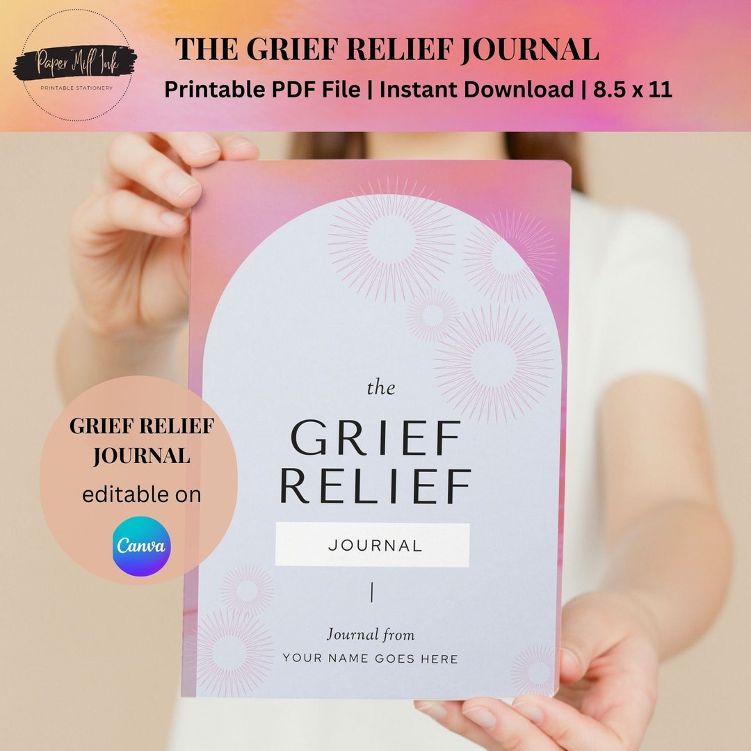 Grief Journal Bereavement Gift Healing Journal Grief Processing ...