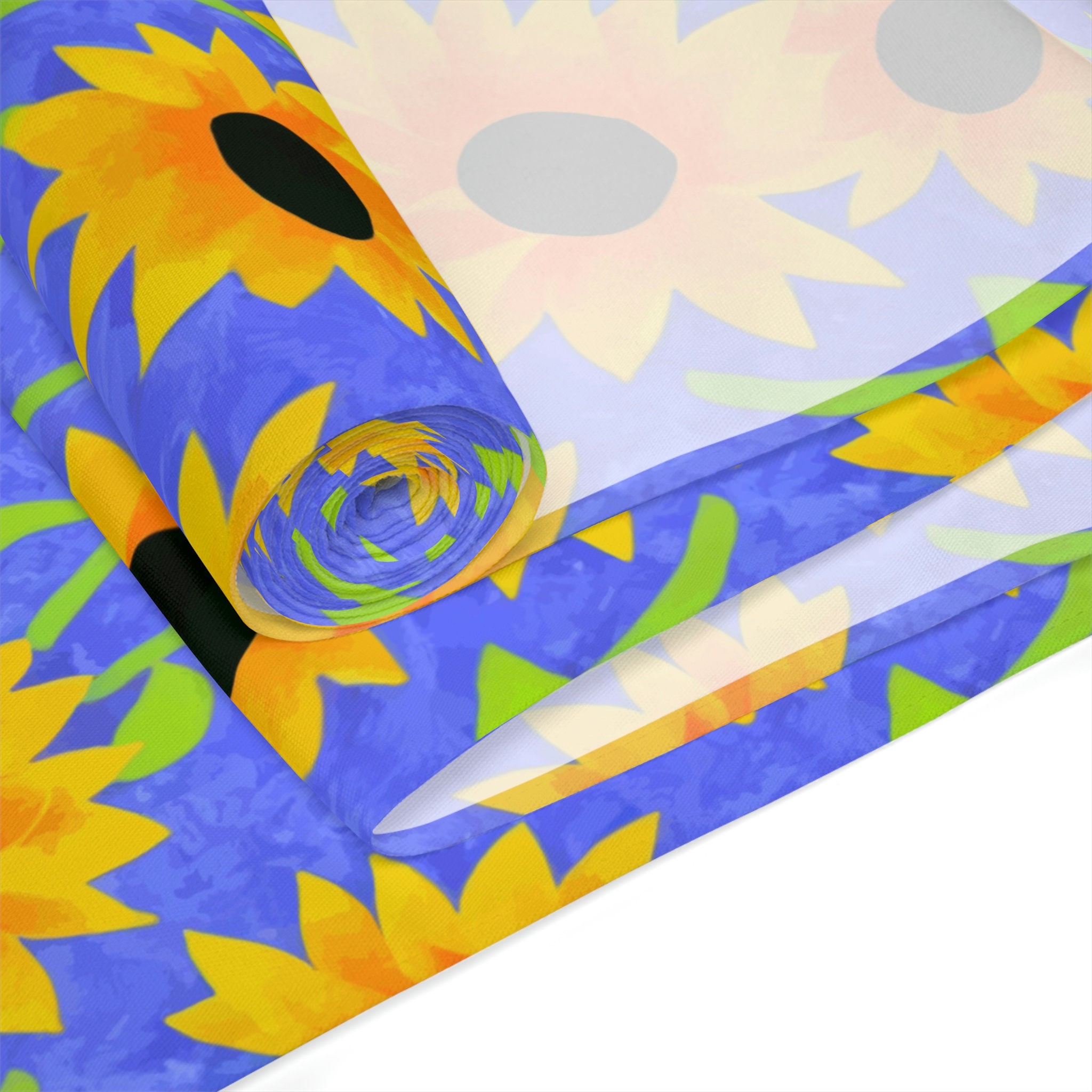 Sunflower Table Runner, Kansas State Flower Dining Table Topper, Floral ...