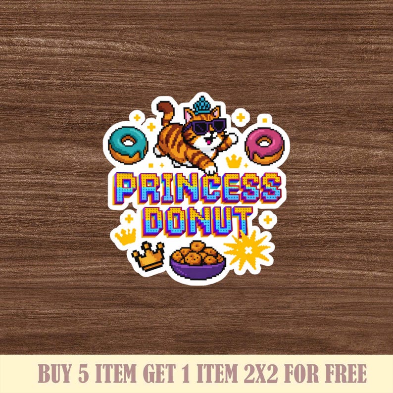 Dungeon Crawler Carl Aufkleber, Prinzessin Donut Vintage Kunst ...