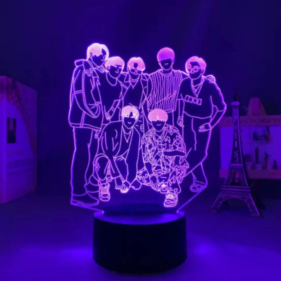 Kpop Group Led Light | Colorful | Gift | KPOP | FANMADE - Etsy