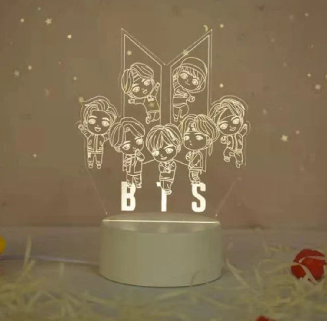 BTS Group Solo Led Light Multiple Options Colorful Gift - Etsy UK