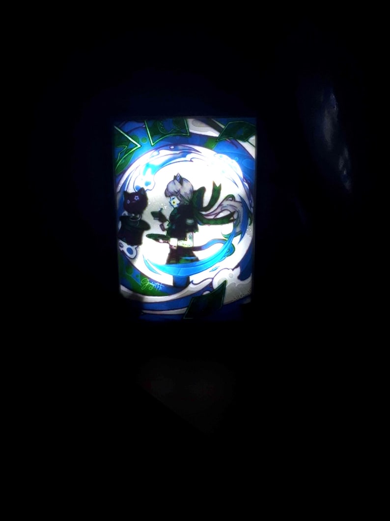 Genshin Impact Lynette Lithophane Light | Gift | Gaming | Fanmade - Etsy