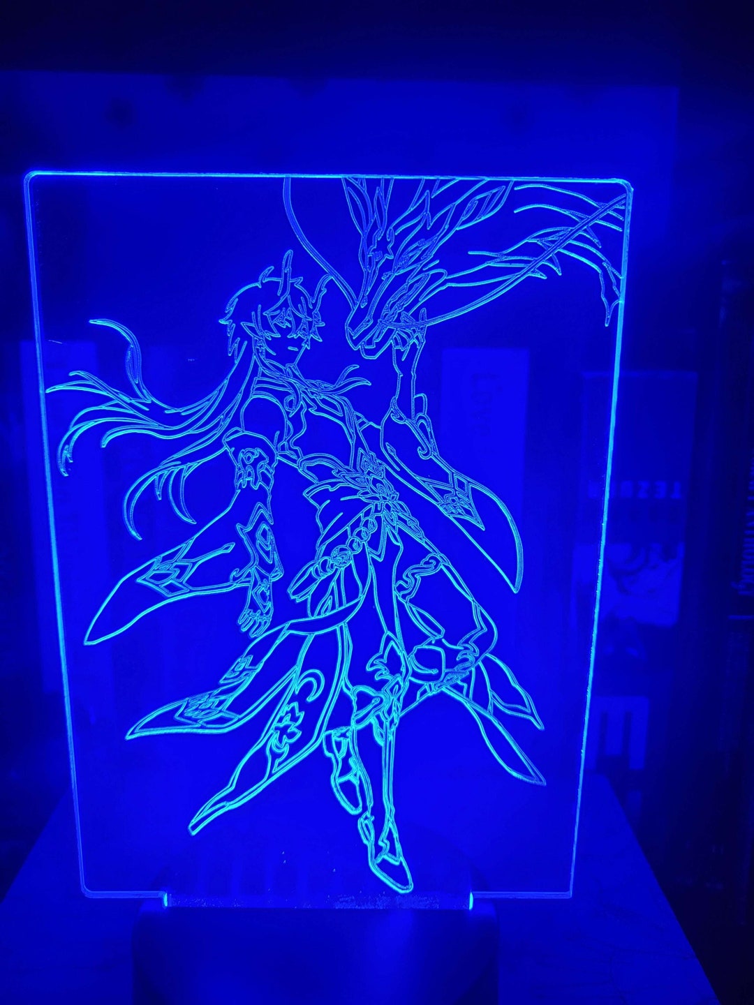 Honkai Imbibitor Lunae Led Light | Fanmade | Gift | Night Light | Anime ...