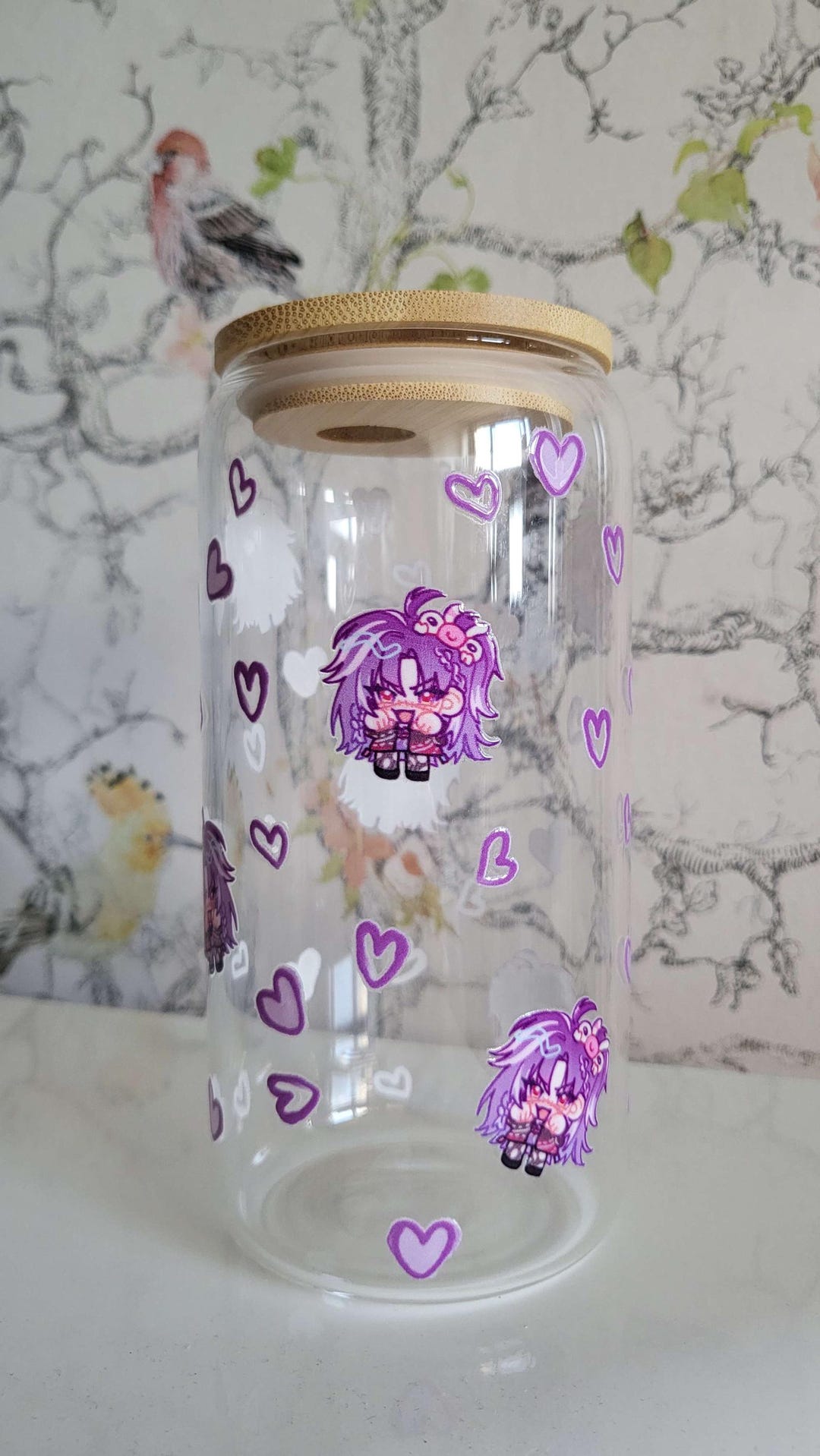 Michi Vtuber | Clear Can Glass | Anime | Fan-made | Gift | Cute ...