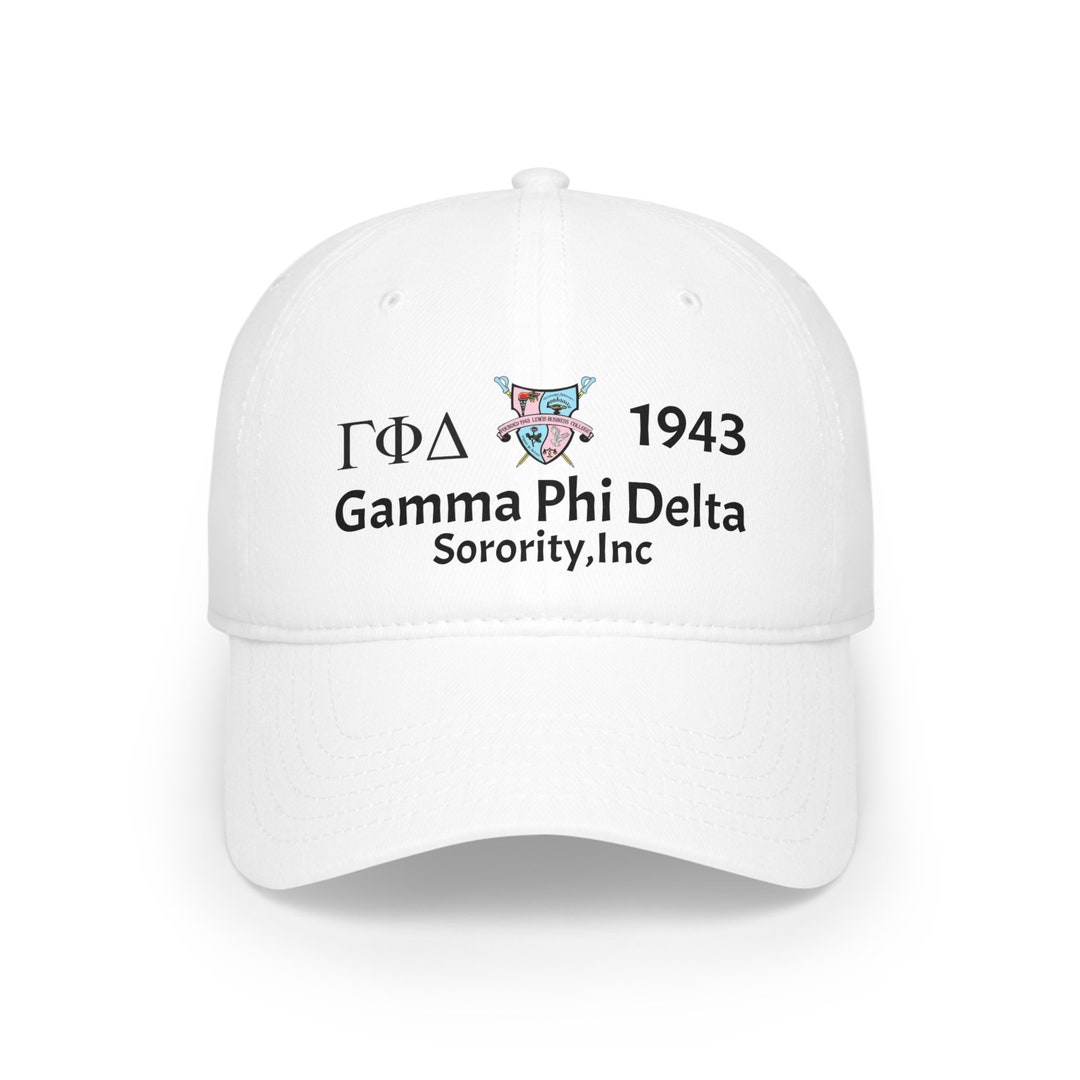 Gamma Phi Delta Sorority, Shield and Letter Baseball Cap - Etsy