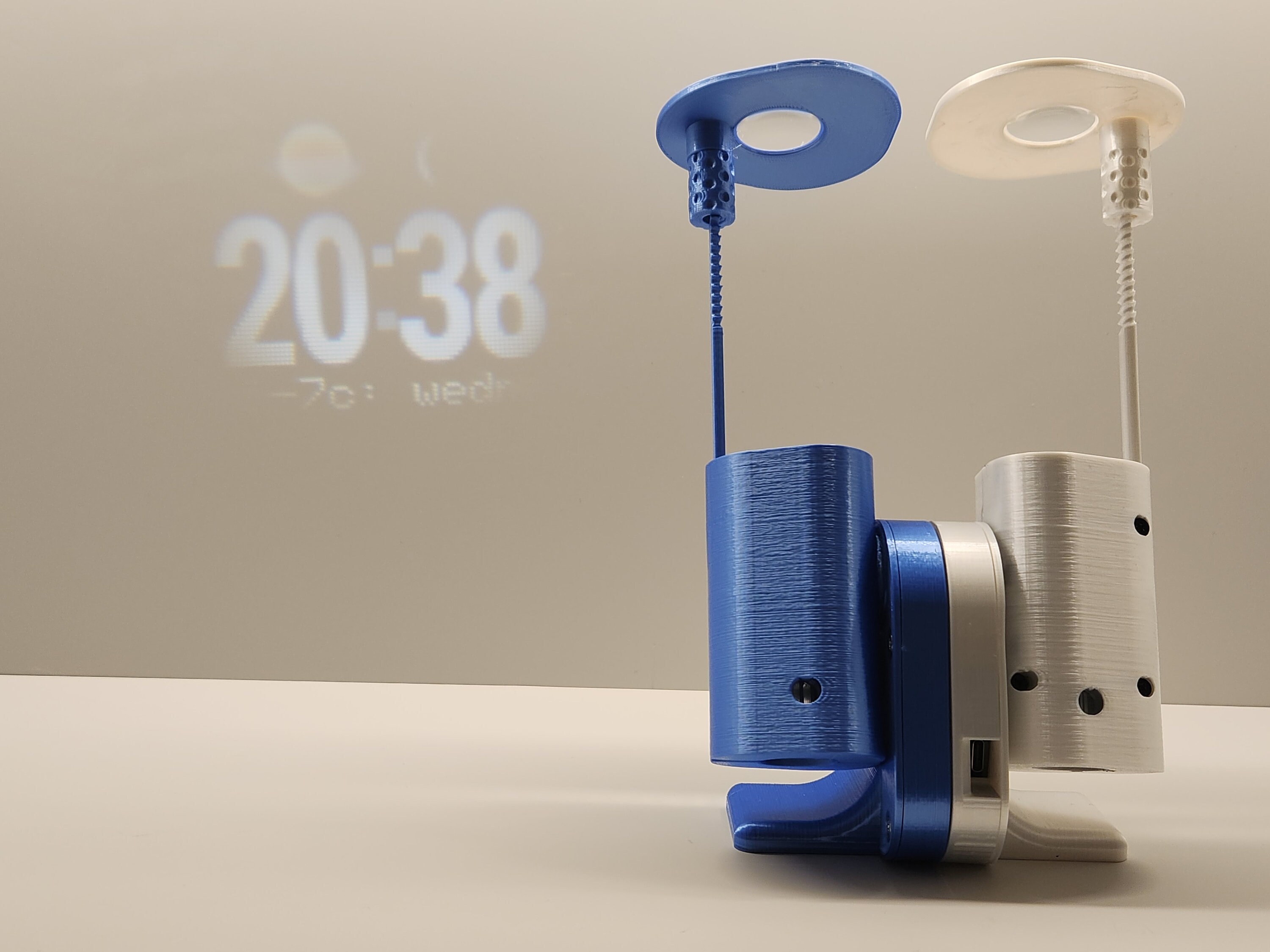 Projection Clock Daylight Color Projection on Wall or Ceiling, Wifi for ...