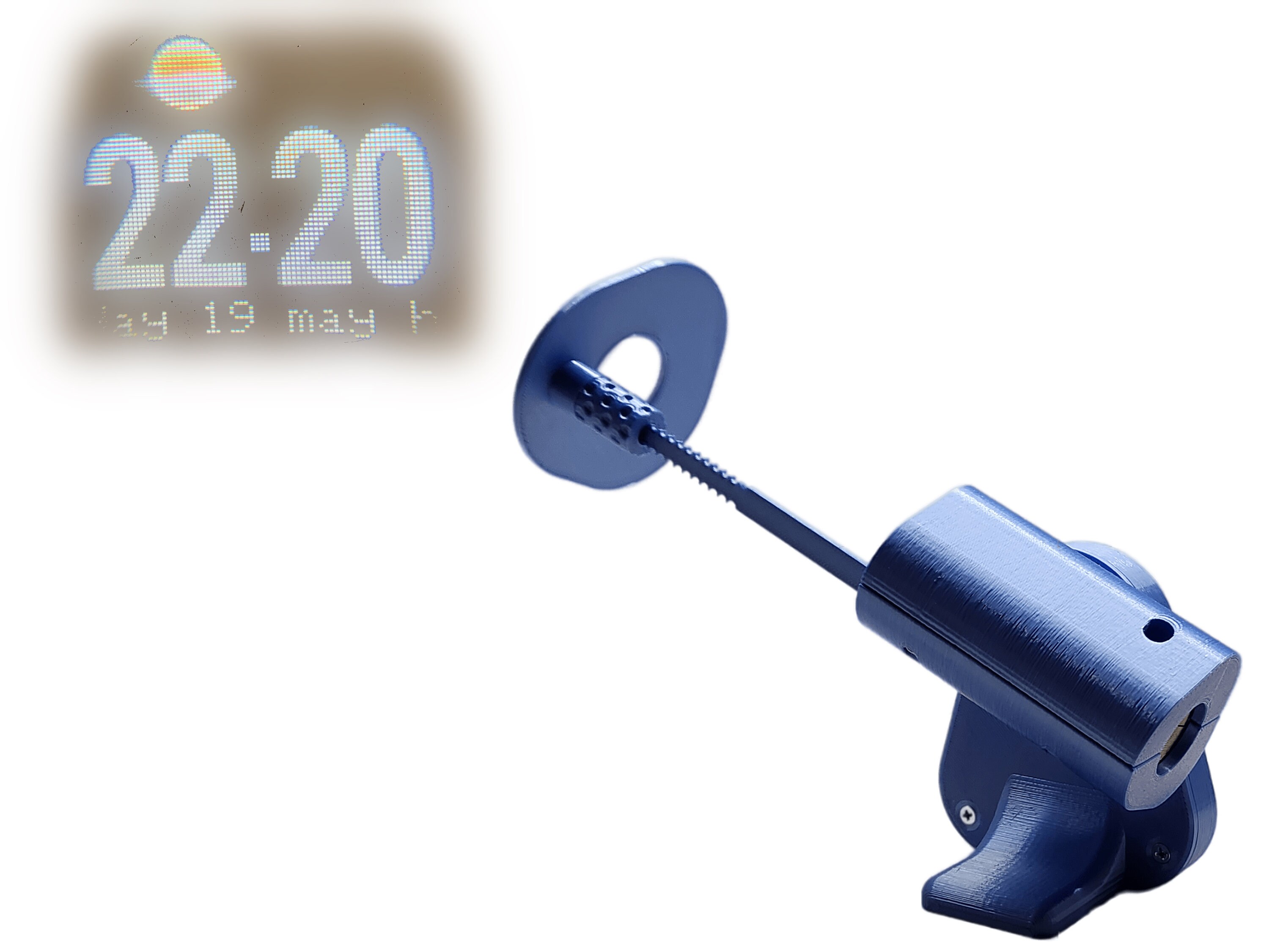 Projection Clock Daylight Color Projection on Wall or Ceiling, Wifi for ...