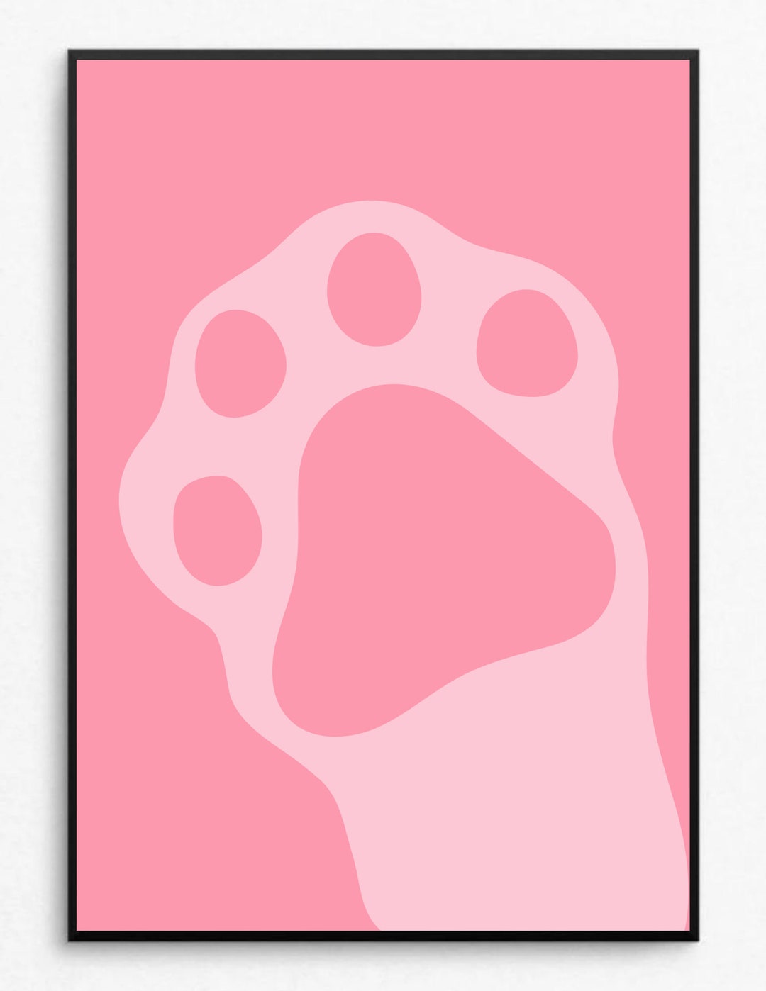 Pink Paw Print DIGITAL DOWNLOAD - Etsy