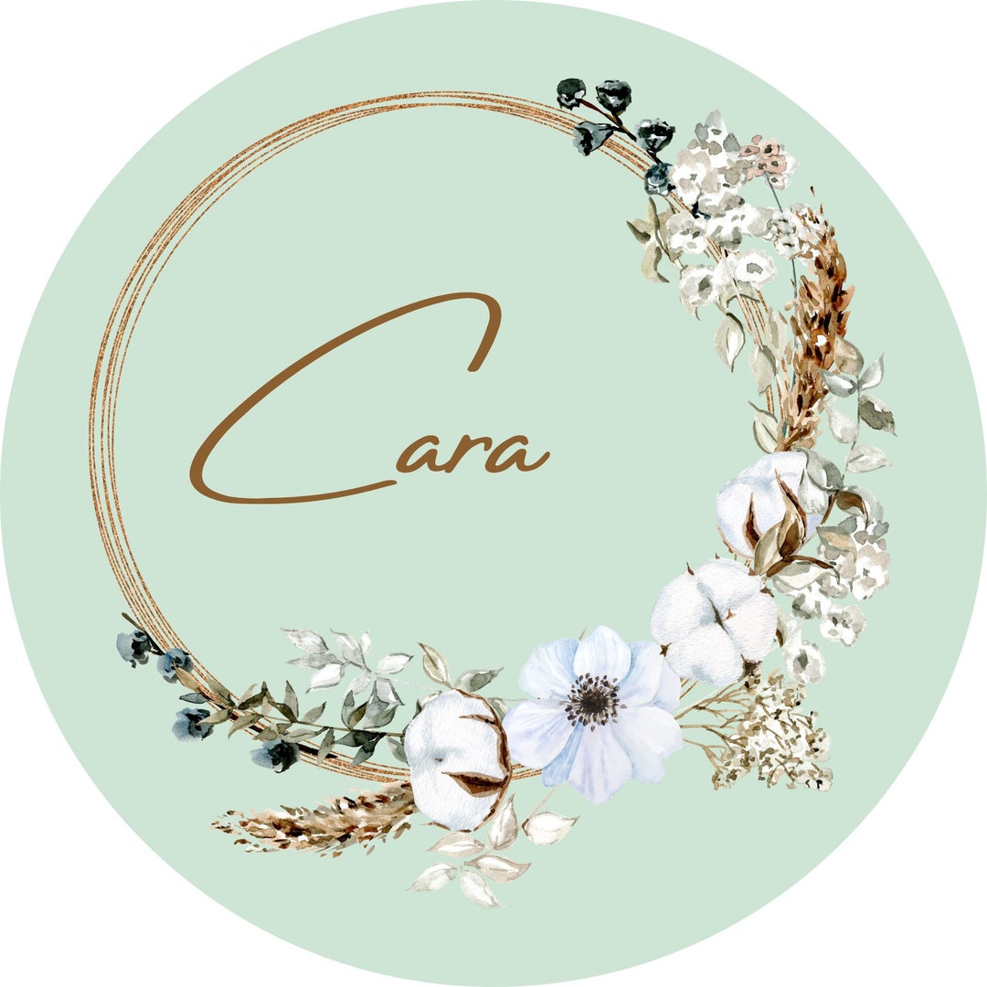 Cara Labels: Versatile Circle Logo Stickers for Weddings - Etsy