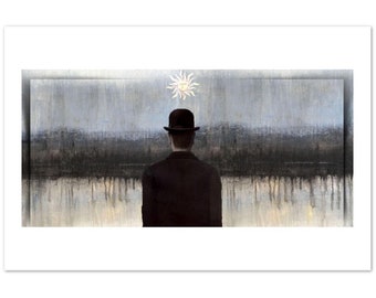 Magritte Apple Man - Etsy