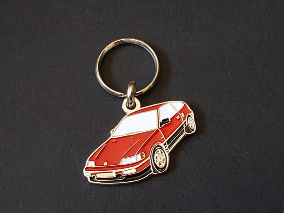 Honda CR X and Delsol Metal Keychain. CRX HF Si Vtec Civic Del Sol Transtop Etsy