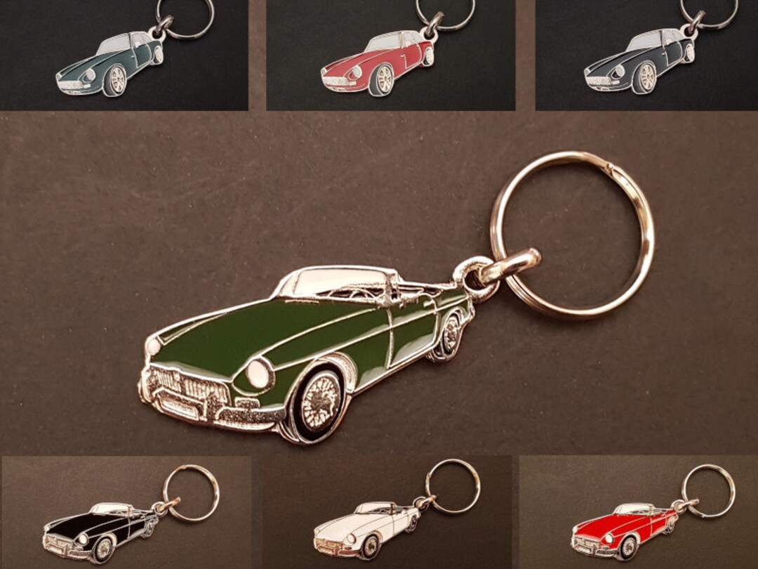 MG MGB MGC Metal Keychain, Roadster and GT - Etsy