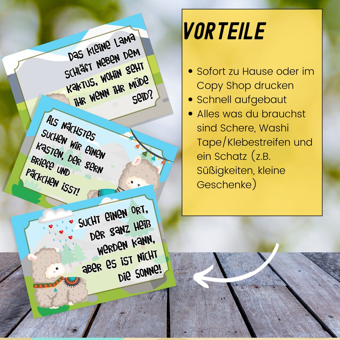 Llama Treasure Hunt to Print Out / Indoor Scavenger Hunt Llama ...