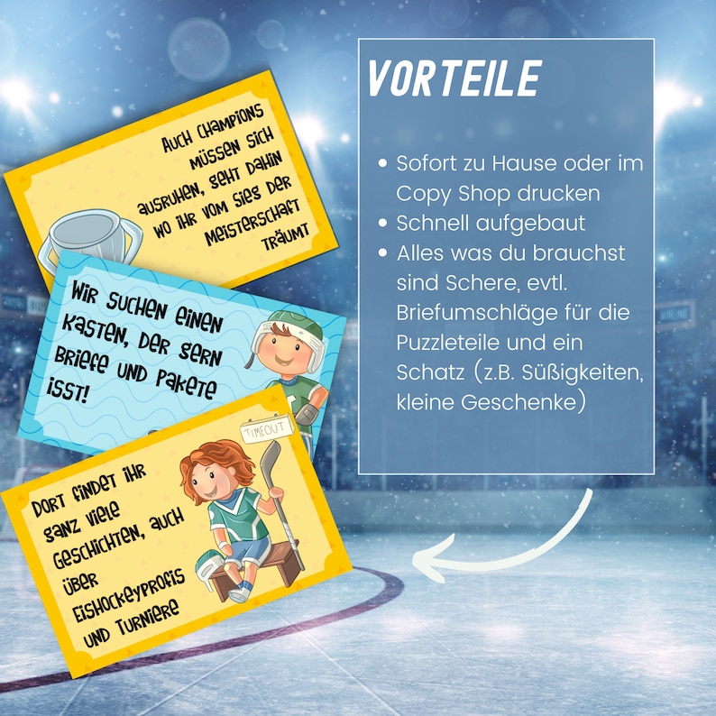 Indoor Ice Hockey Treasure Hunt / Ice Hockey Player Scavenger Hunt to ...