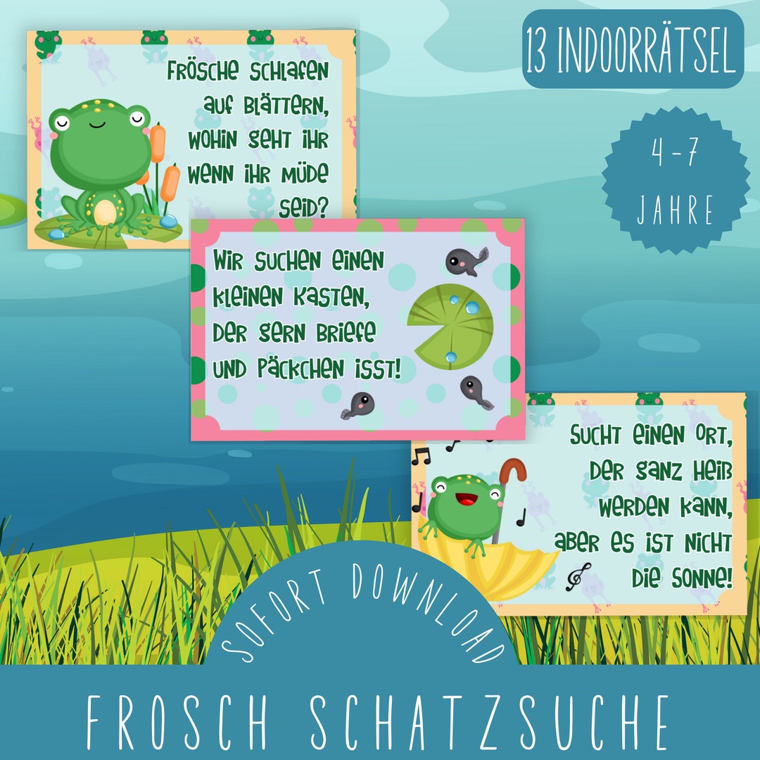 Indoor Frog Treasure Hunt / Frog Scavenger Hunt to Print / Indoor ...