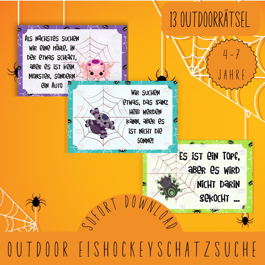 Outdoor Spider Treasure Hunt / Spider Scavenger Hunt in the Garden ...