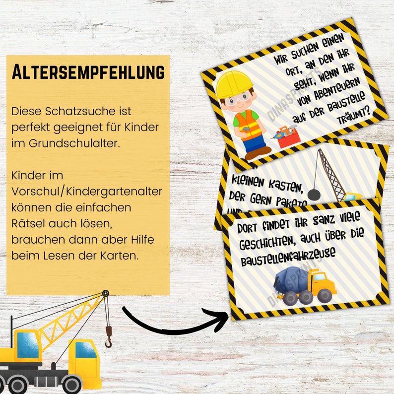 Construction Site Treasure Hunt to Print / Construction Worker ...