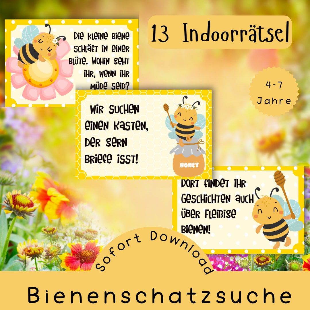 Indoor Bee Treasure Hunt / Completed Bee Scavenger Hunt / - Etsy