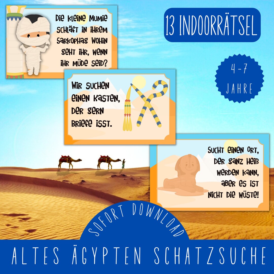 Ready-made Treasure Hunt Ancient Egypt / Pharaohs Scavenger Hunt ...