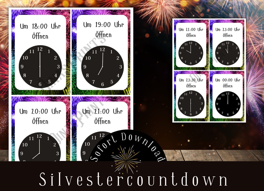 Printable New Year's Countdown / New Year's Countdown / Celebrate New ...