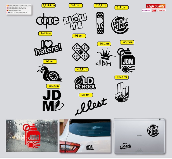 JDM Sticker Vinyl Adhesives Jdm Japan for Car Portable - Etsy