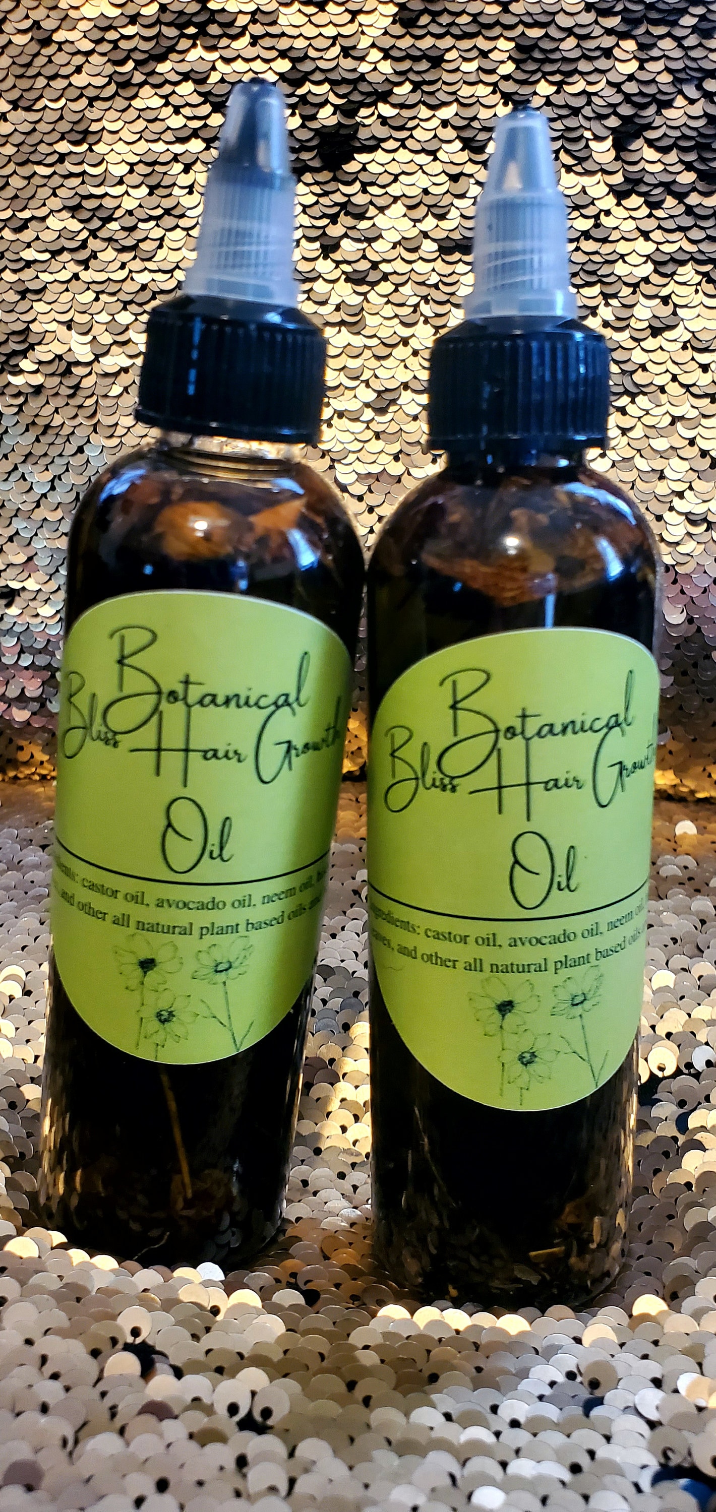 Botanical Bliss Hair Growth Oil - Etsy