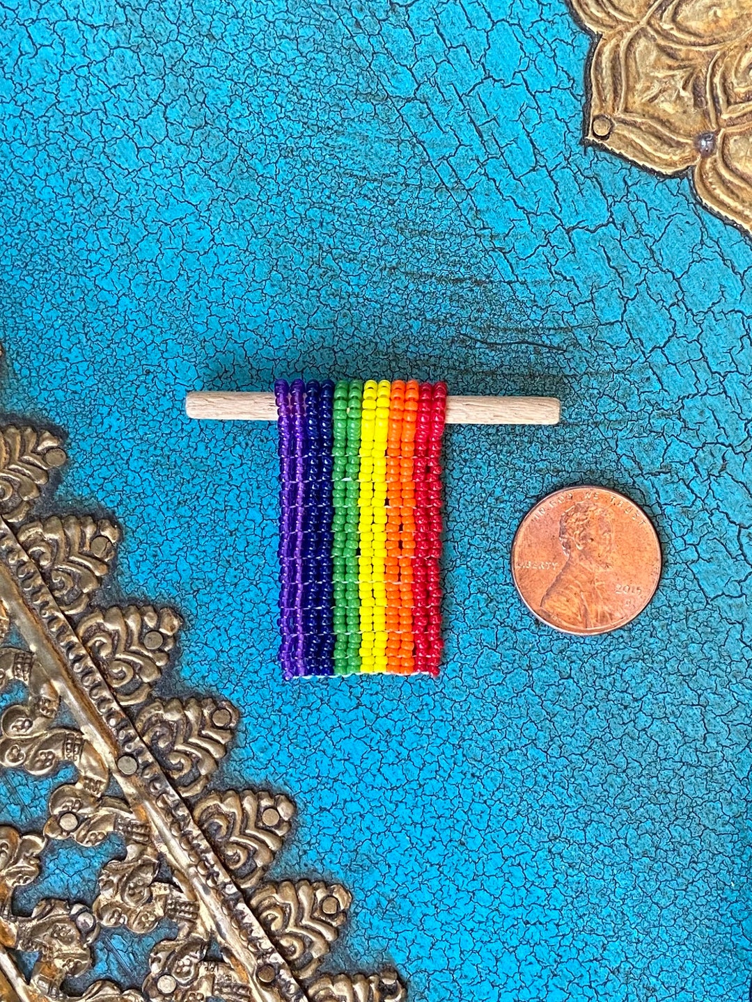 Miniature Rainbow Banner Rainbow Flag - Etsy