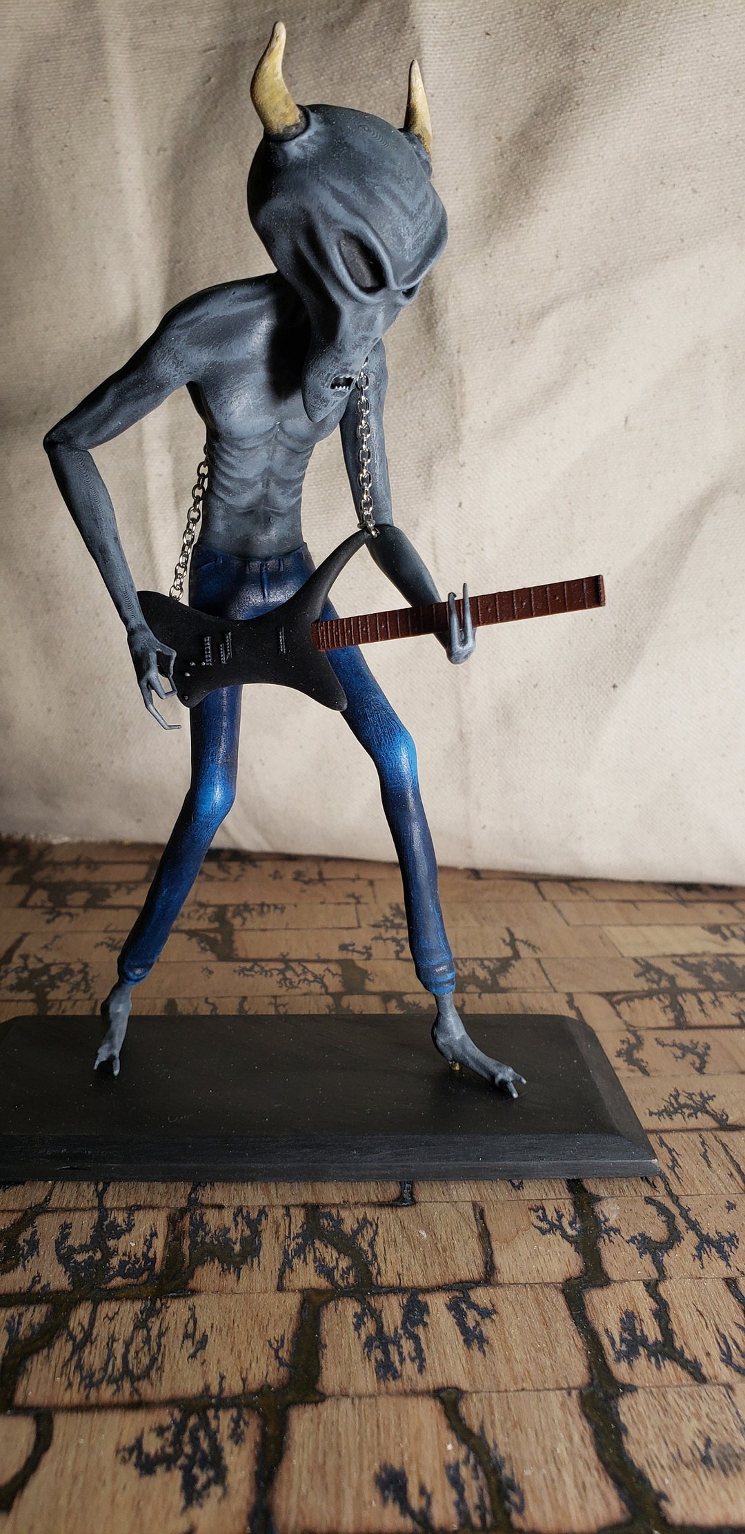 Heavy Metal Grey Alien - Etsy