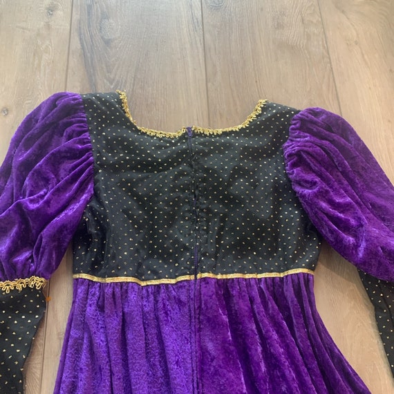 Vintage Renaissance velvet purple dress - Gem