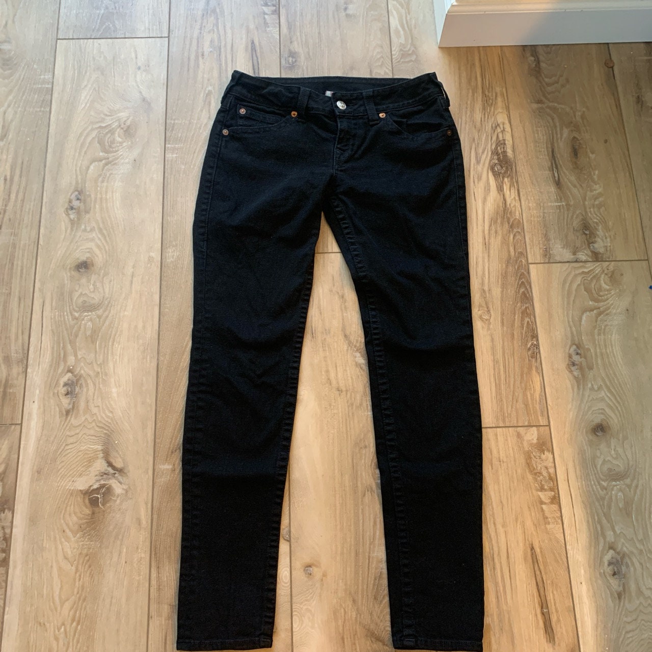 True Religion Y2k Black Denim Low Rise - Etsy UK