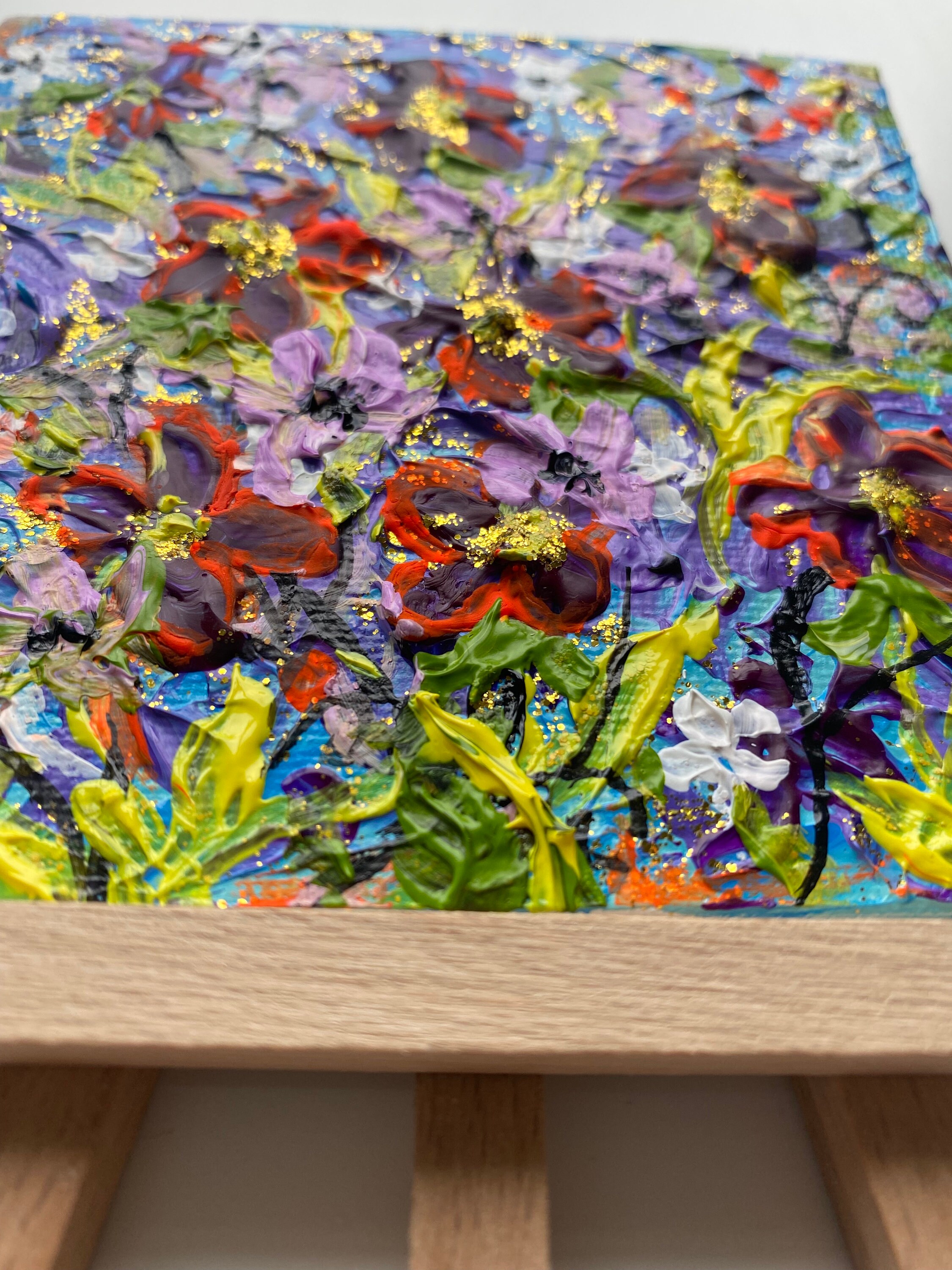 Small Original Textured Acrylic Painting - Etsy