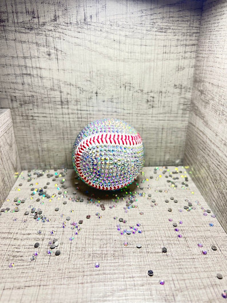 Rhinestoned Baseball - Etsy