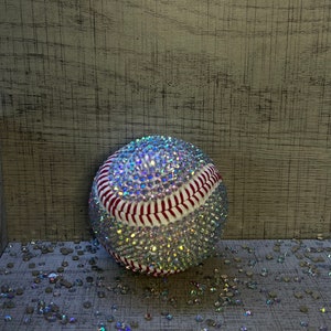 Rhinestoned Baseball - Etsy