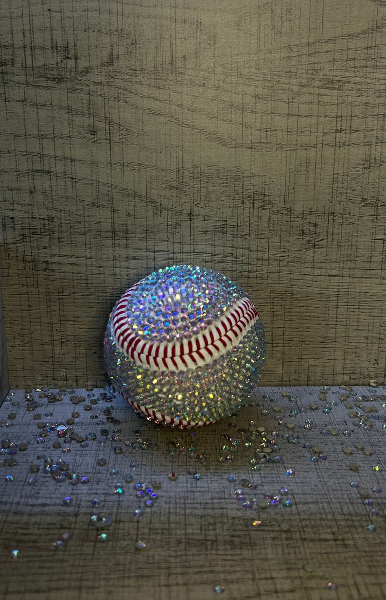 Rhinestoned Baseball - Etsy