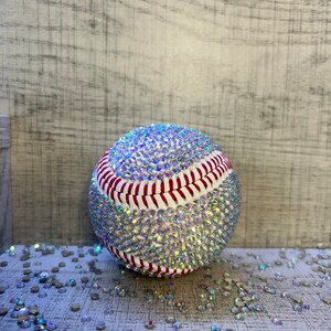 Rhinestoned Baseball - Etsy