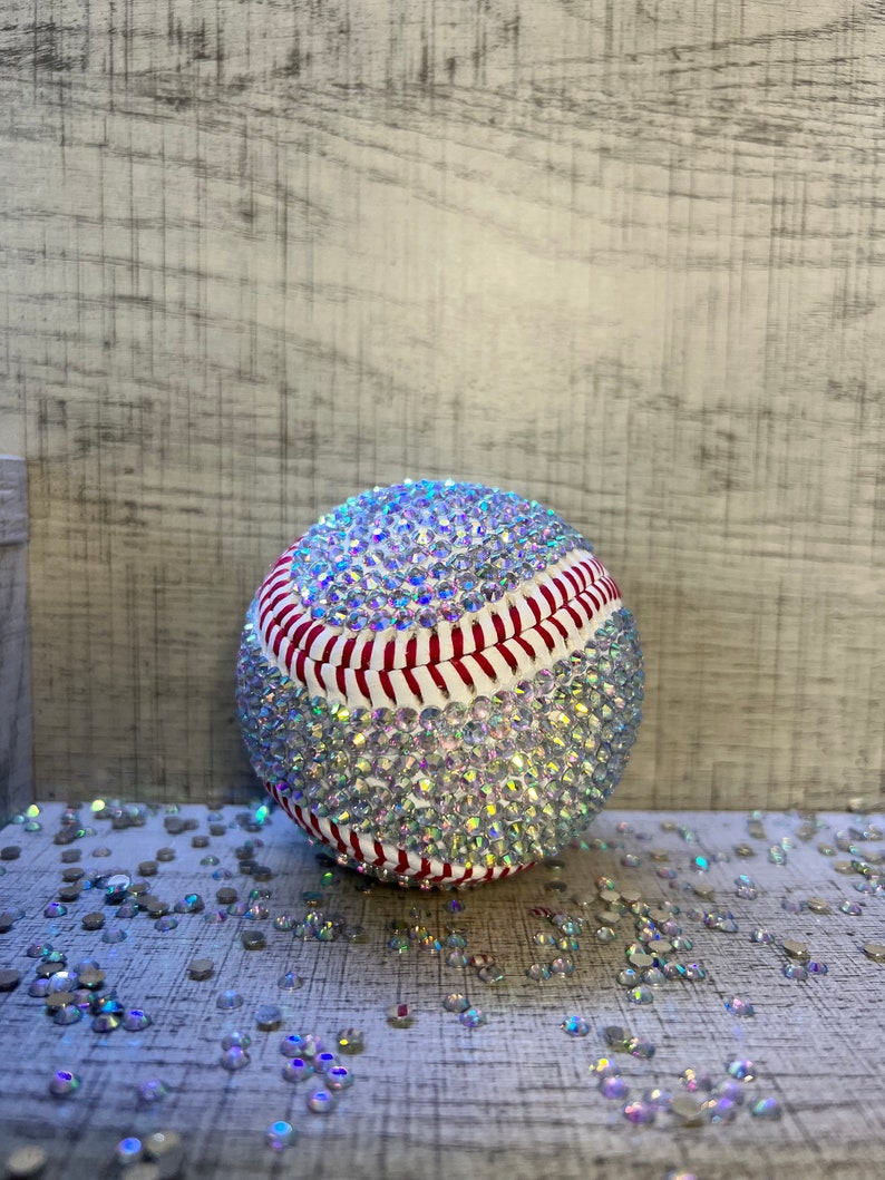 Rhinestoned Baseball - Etsy