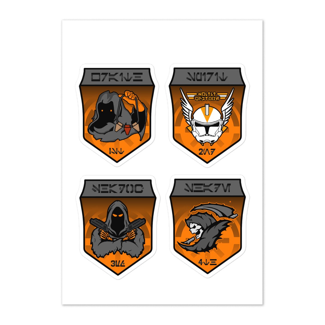 Sticker Set Shield Wraith Spirit Shadow Shade - Etsy