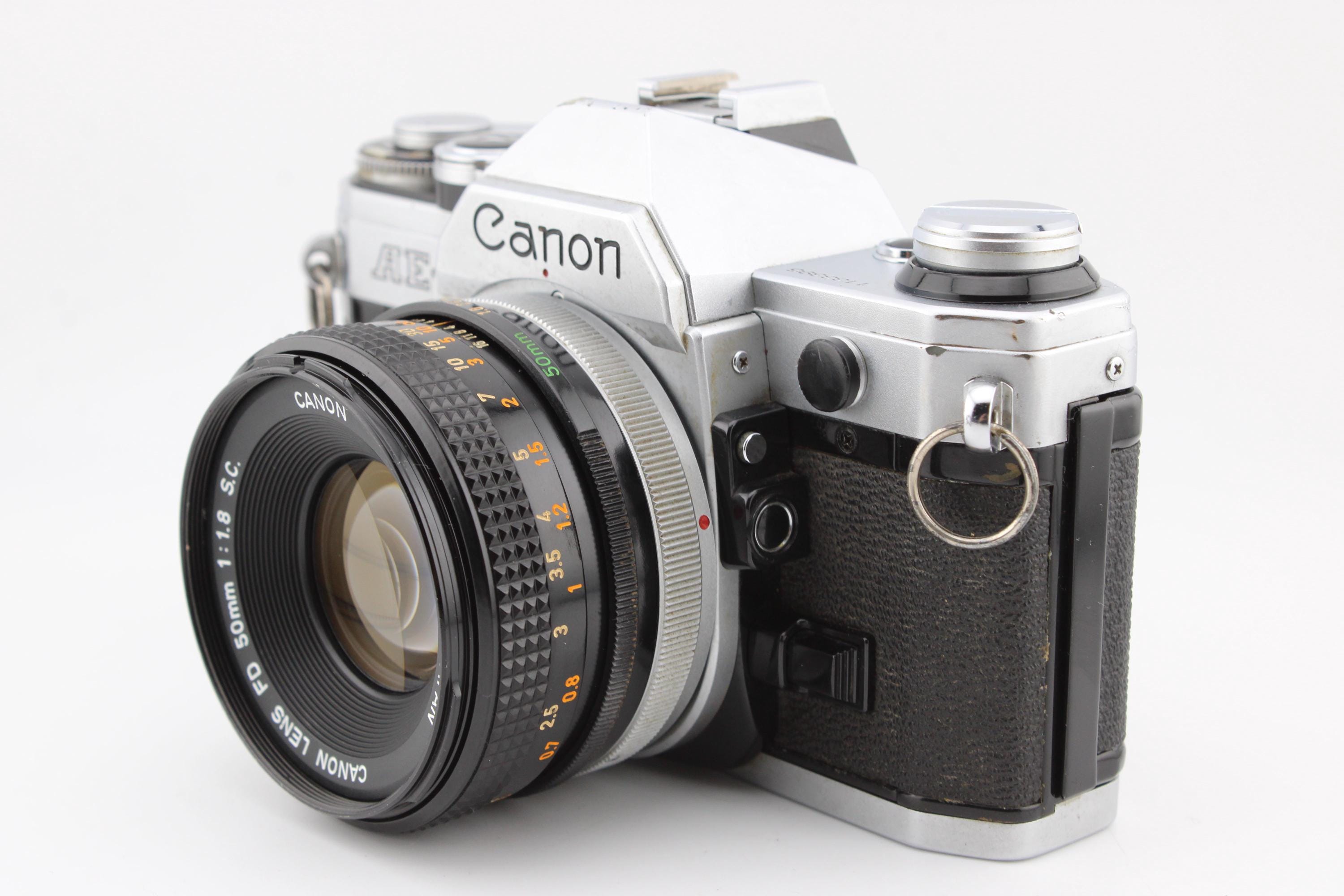 Canon AE-1 SLR 35mm Film Camera With 50mm F1.8 Lens - Etsy UK