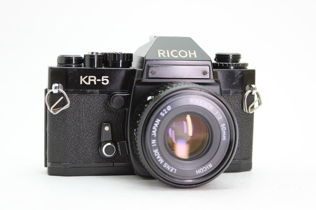 Ricoh KR-5 SLR 35mm Film Camera With 50mm F2 Rikenon Lens - Etsy