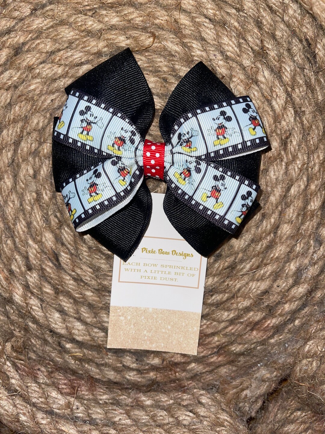 Classic Mouse Reels Hair Bow - Etsy
