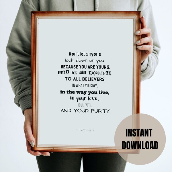 1 Timothy 4 12 - Etsy
